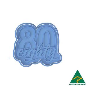 Number 80 Cookie Cutter and Fondant Embosser - Etsy