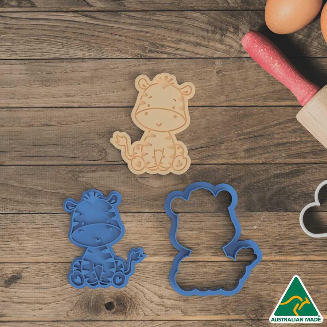 Zebra Cookie Cutter and Embosser Stamp - Etsy