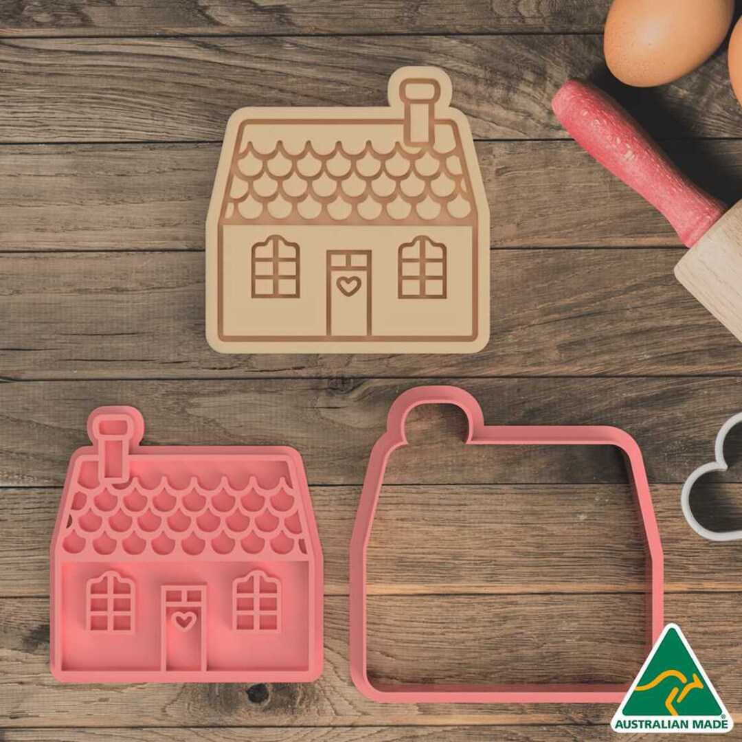 House Cookie Cutter and Embosser Stamp - Etsy