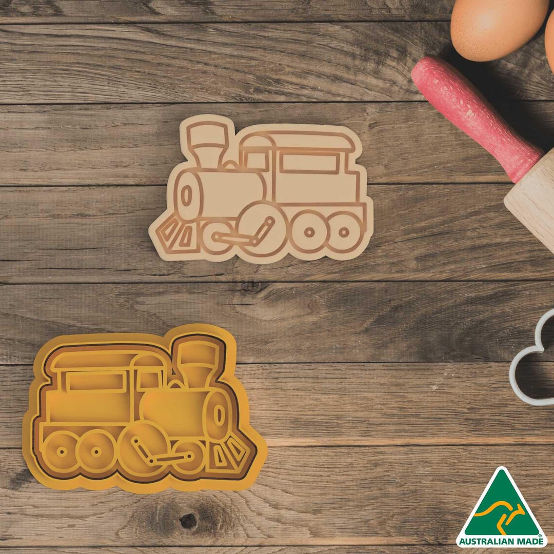 Train Cookie Cutter and Embosser Stamp - Etsy