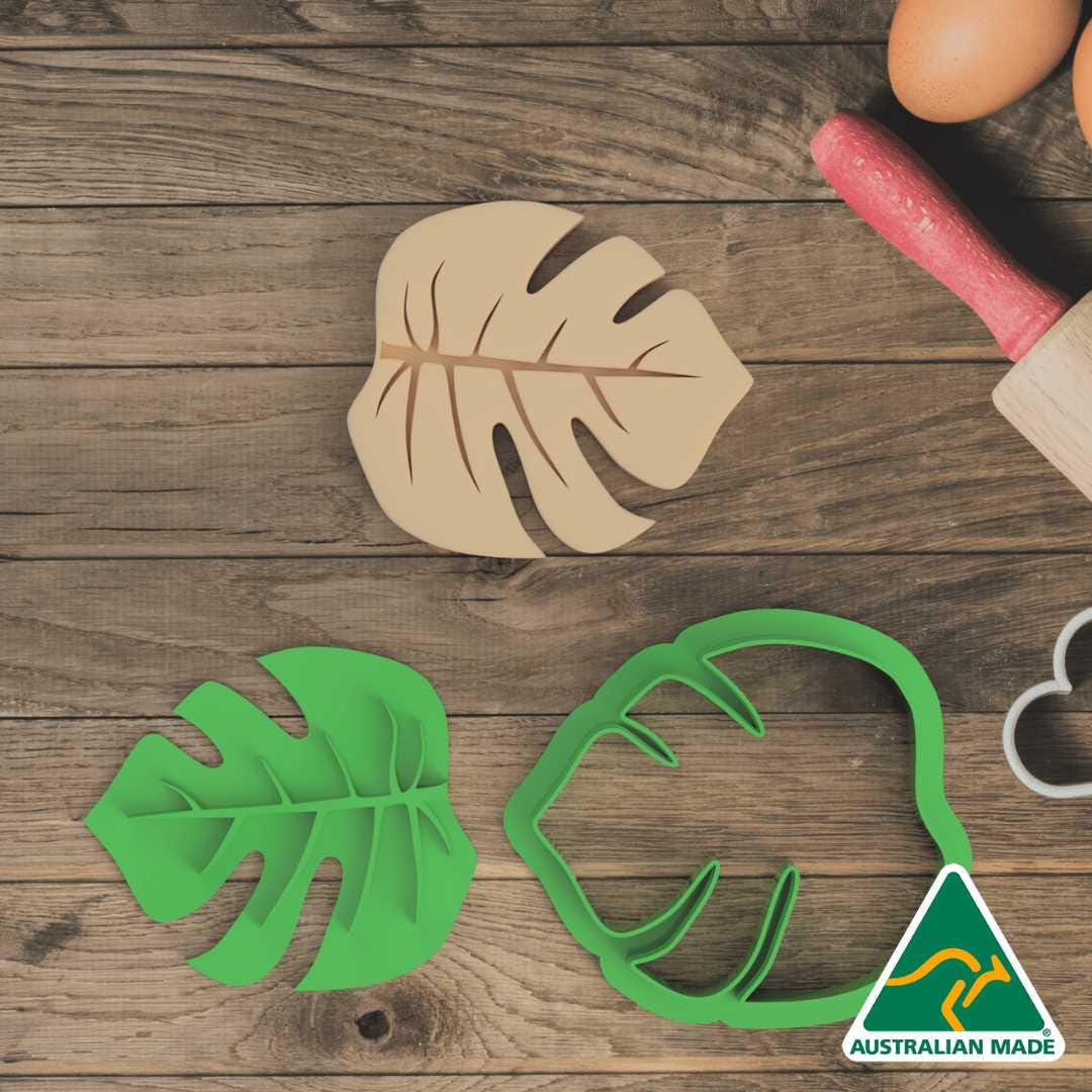 Tropical Leaf Cookie Cutter and Embosser Stamp - Etsy