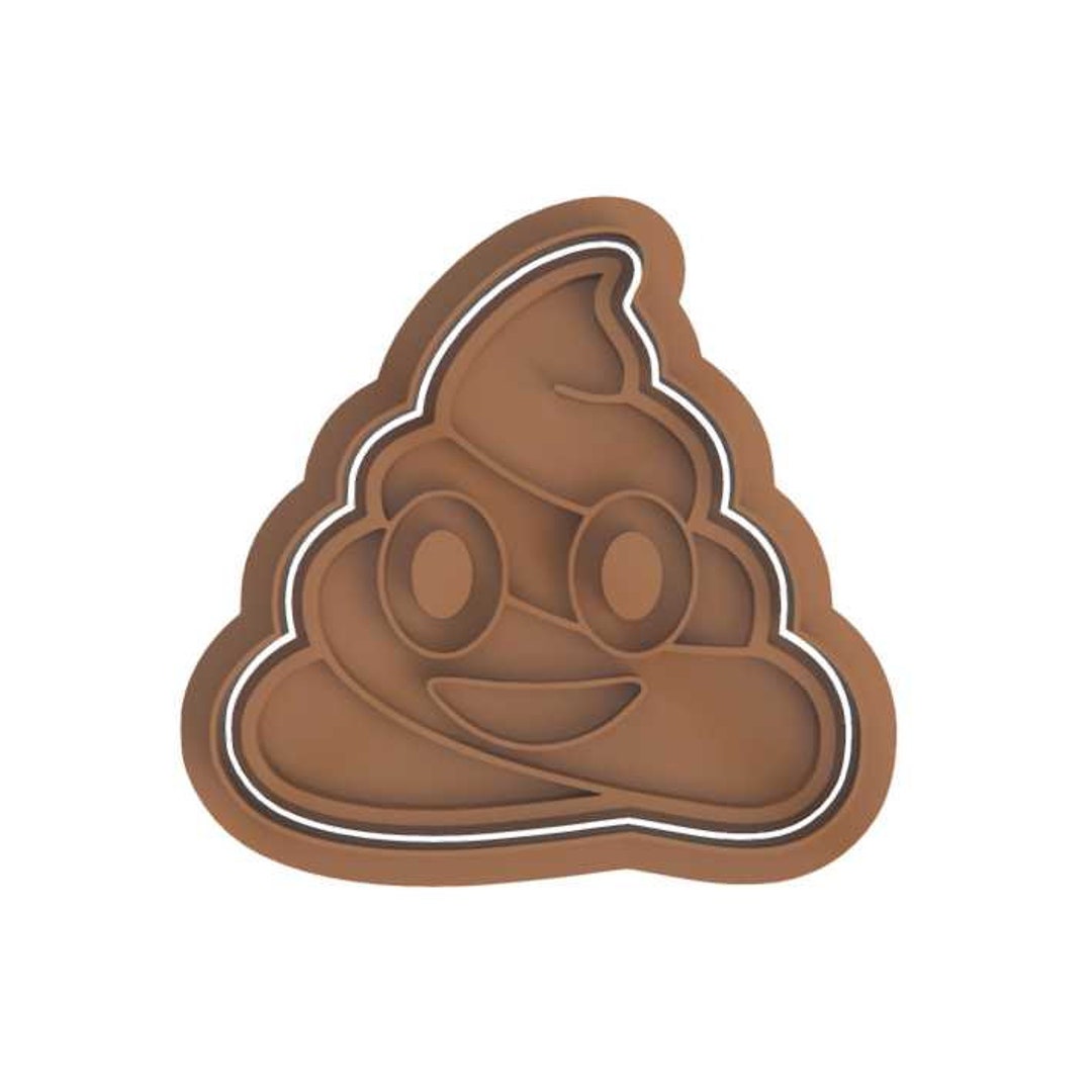 Poop Emoji Cookie Cutter and Embosser Stamp - Etsy
