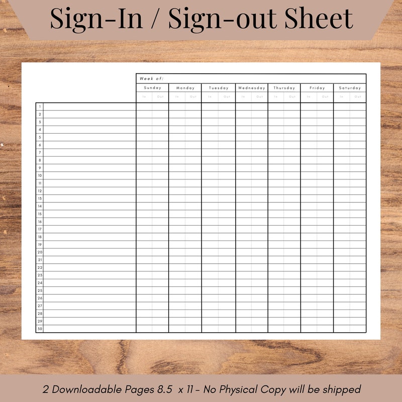 Kitchen Sign in Out - Etsy