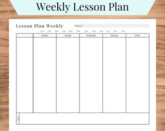 Lesson Plan Time Blocking - Etsy