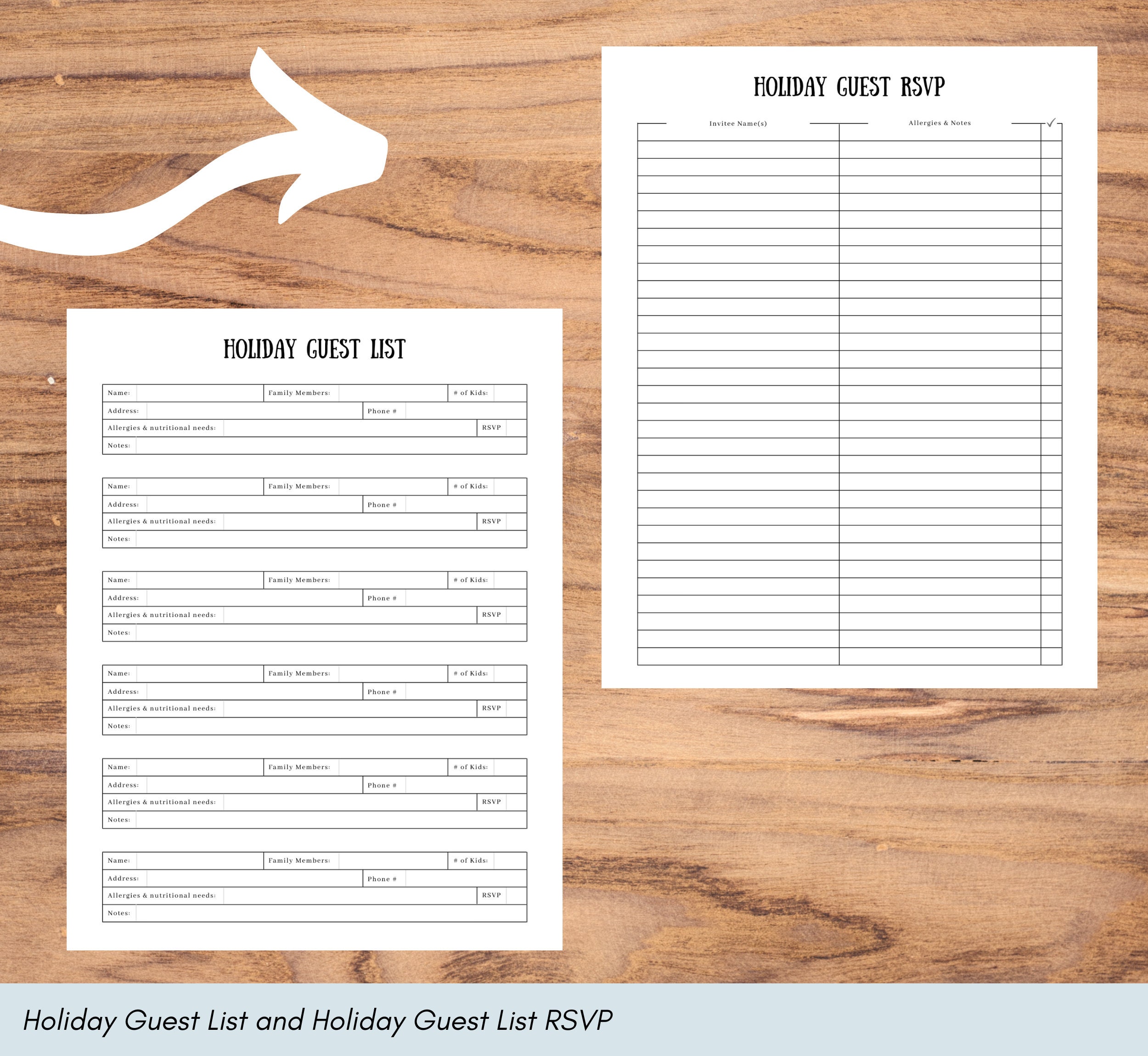 Holiday Party Planner, Christmas Planner, Family Meal Organizer ...
