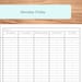 Mon-fri Sign-in Template, Printable Sign-in and Sign-out Sheet, Weekly ...