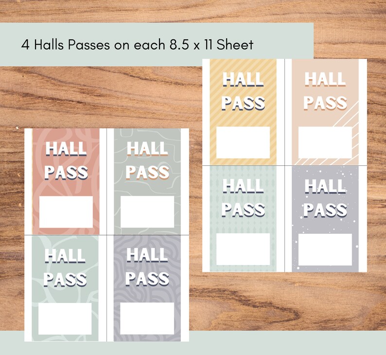 Hall Pass, Classroom Hall Pass, Gift for Elementary School, Classroom ...