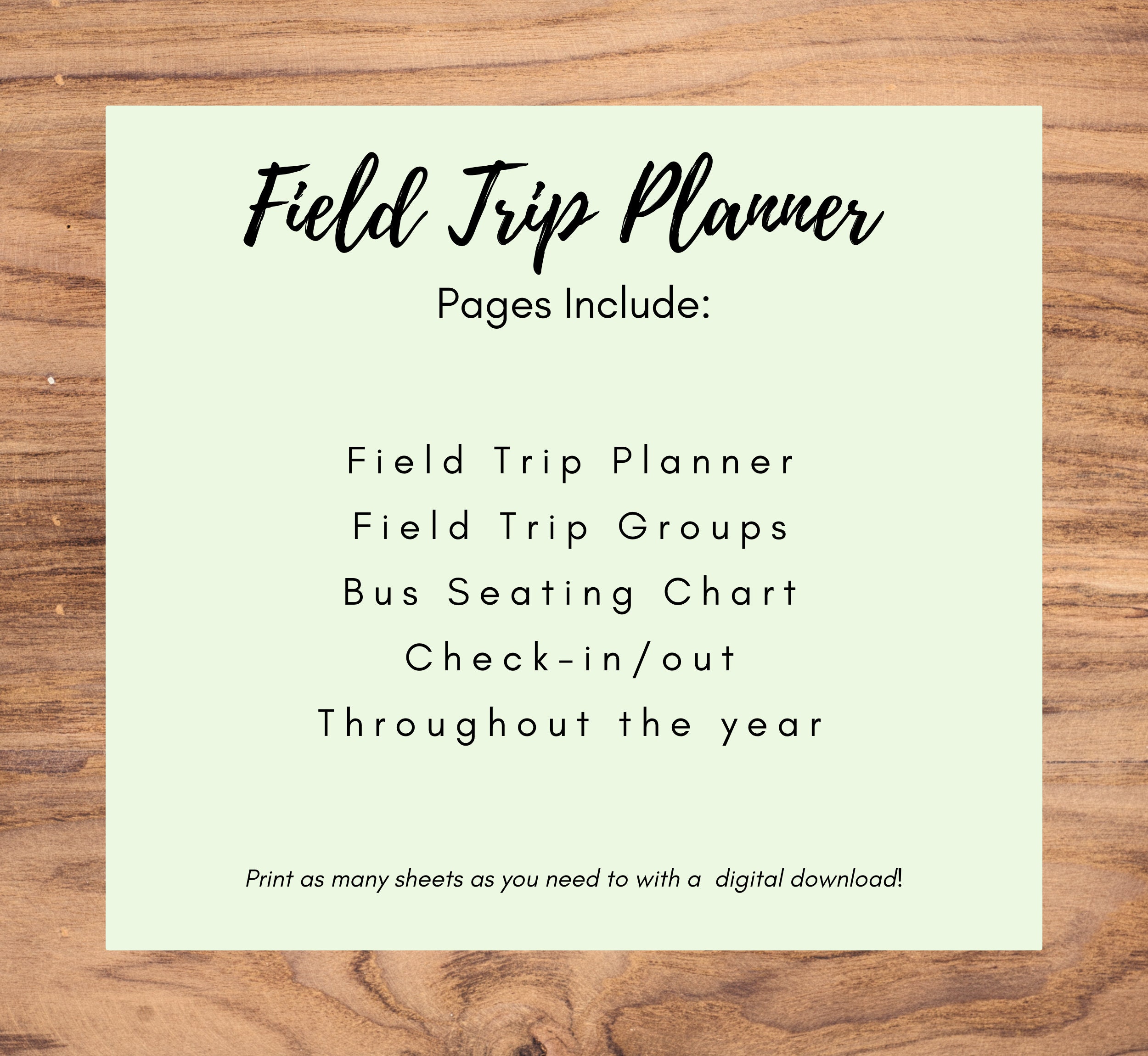 Field Trip Log, Field Trip Journal, Field Trip Anyone, Back to School ...