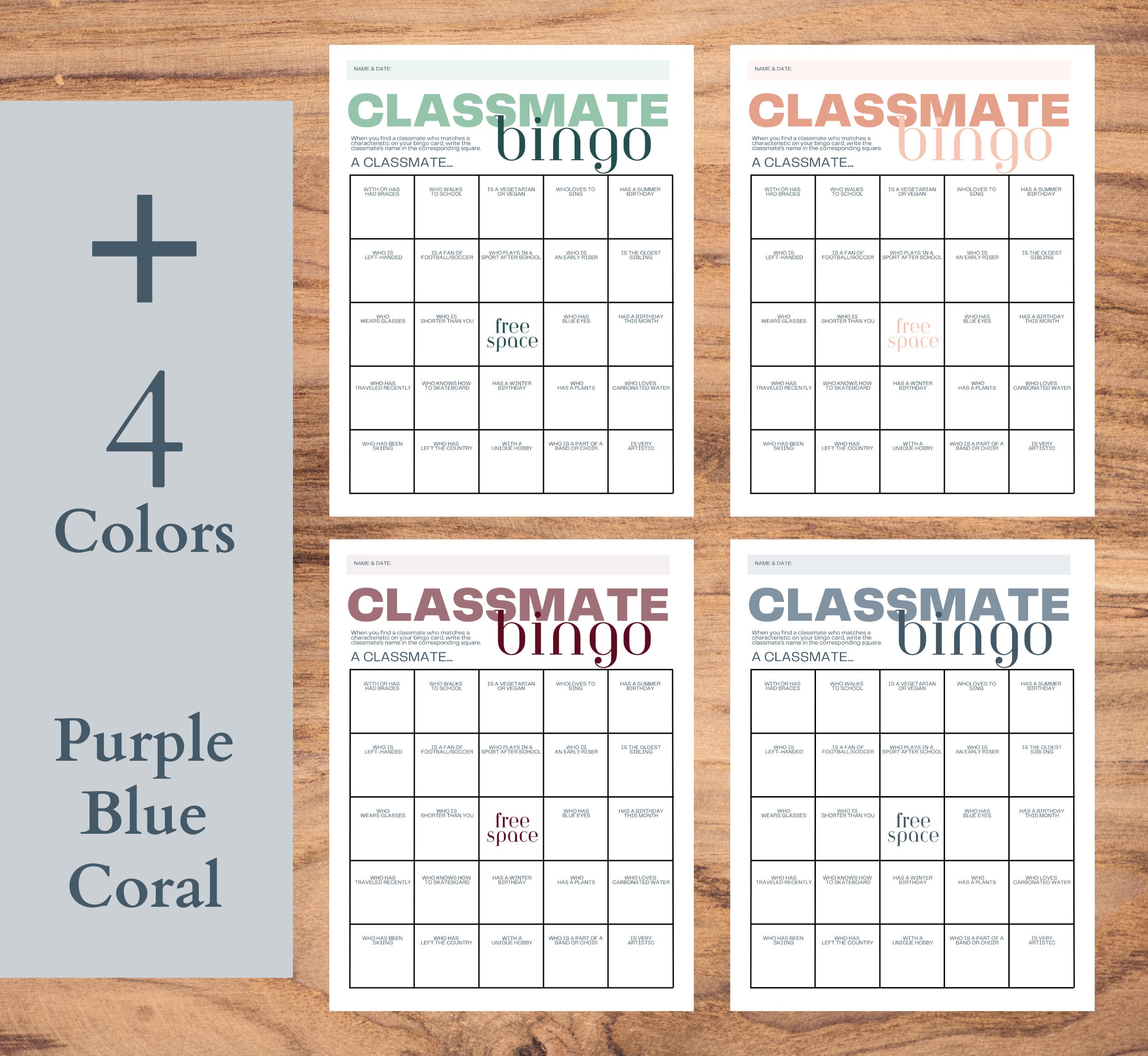 Classmate Bingo, Fun Classroom Games, Get to Know Your Classmate ...
