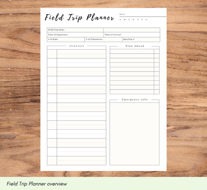 Field Trip Log, Field Trip Journal, Field Trip Anyone, Back to School ...