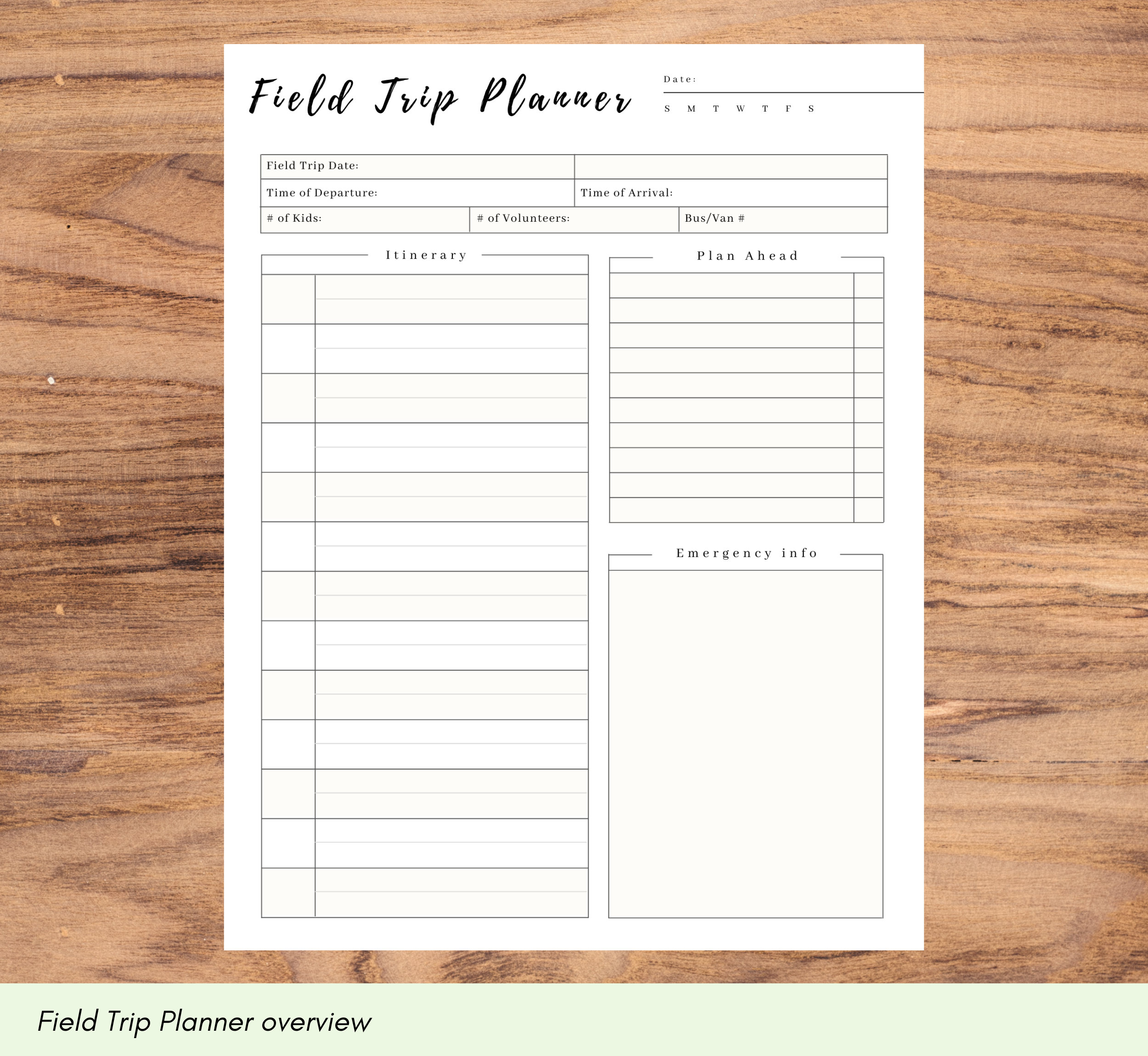 Field Trip Log, Field Trip Journal, Field Trip Anyone, Back to School ...