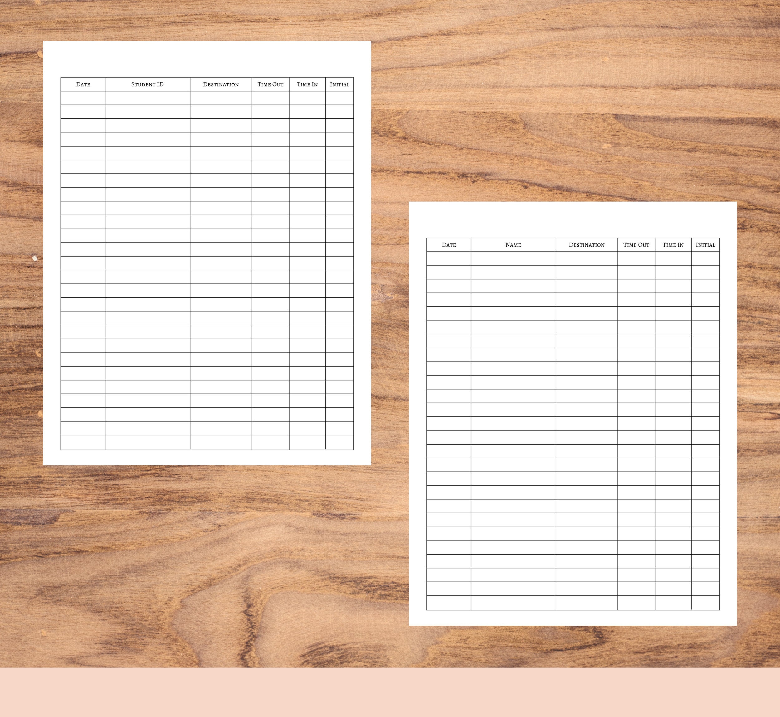Sign-in / Sign- Out Sheet for Classroom, Sign-in, Sign-out, Homeschool ...