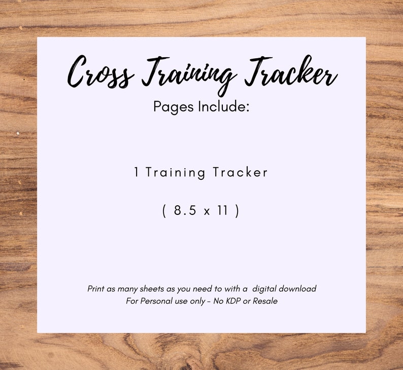 Cross Training Record Tracker, Fitness Goals, Strength Training ...
