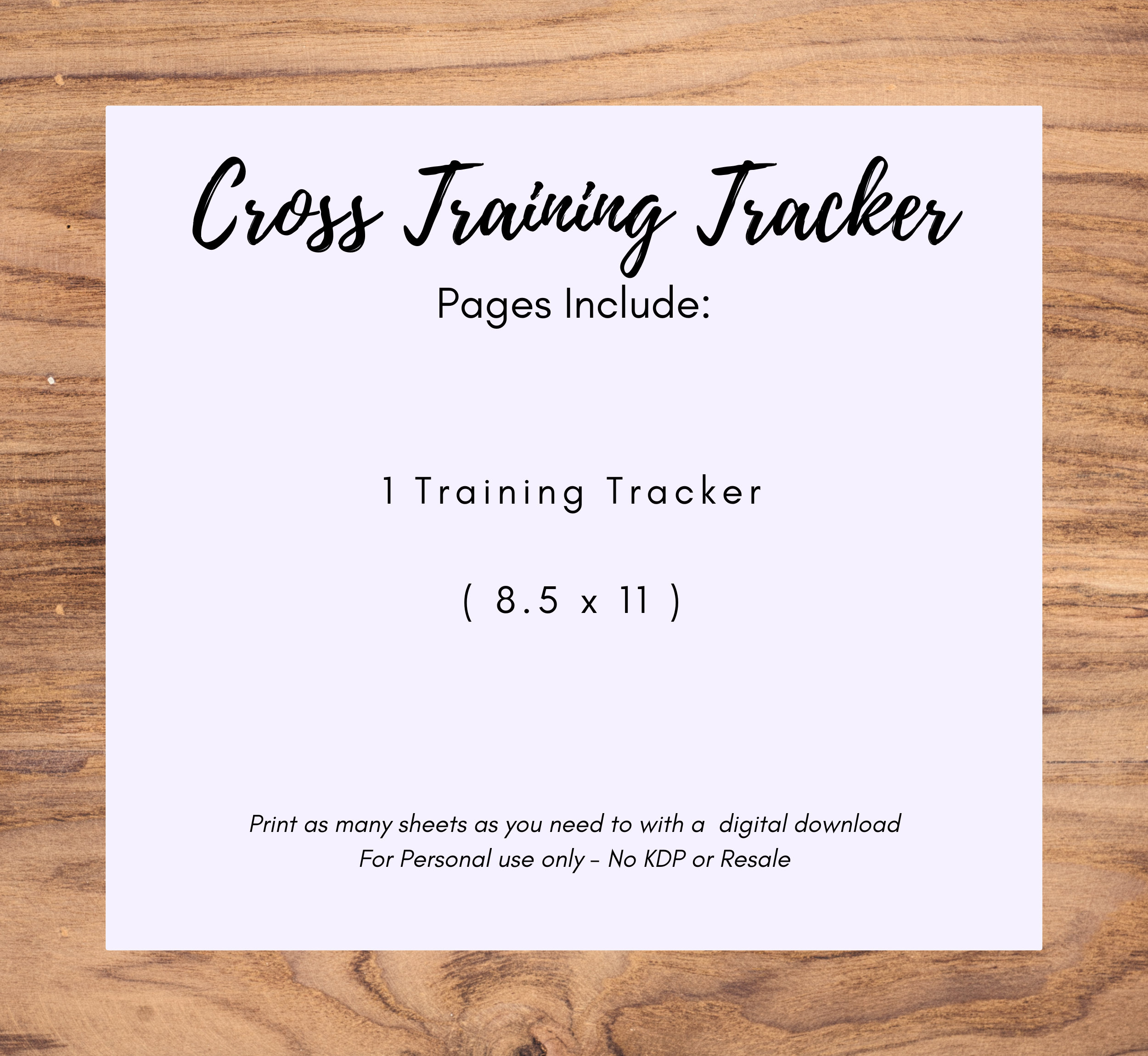 Cross Training Record Tracker, Fitness Goals, Strength Training ...