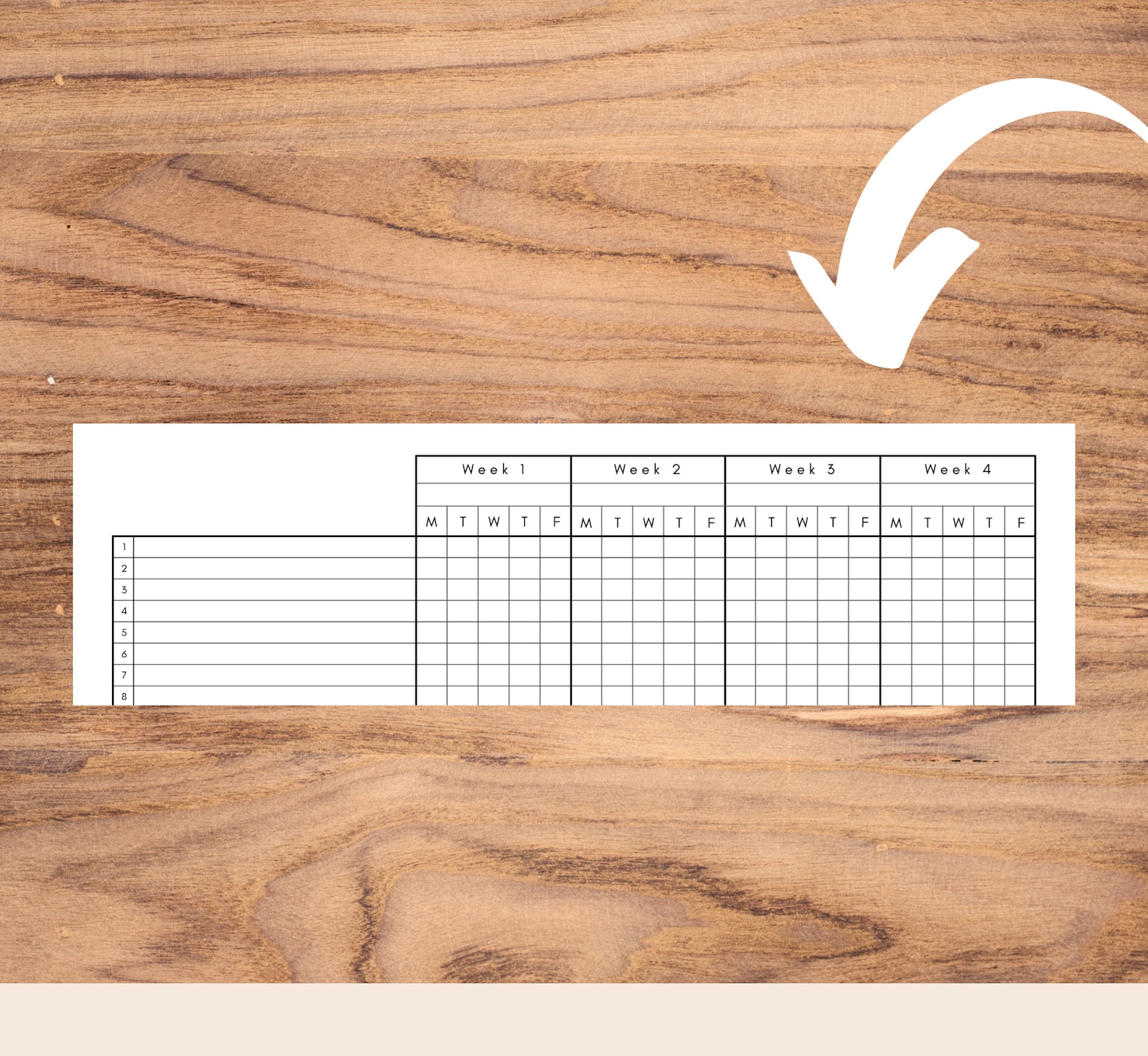 Attendance Sheet Monthly Attendance Sheet Attendance Log - Etsy