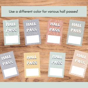 Hall Pass, Classroom Hall Pass, Gift for Elementary School, Classroom ...