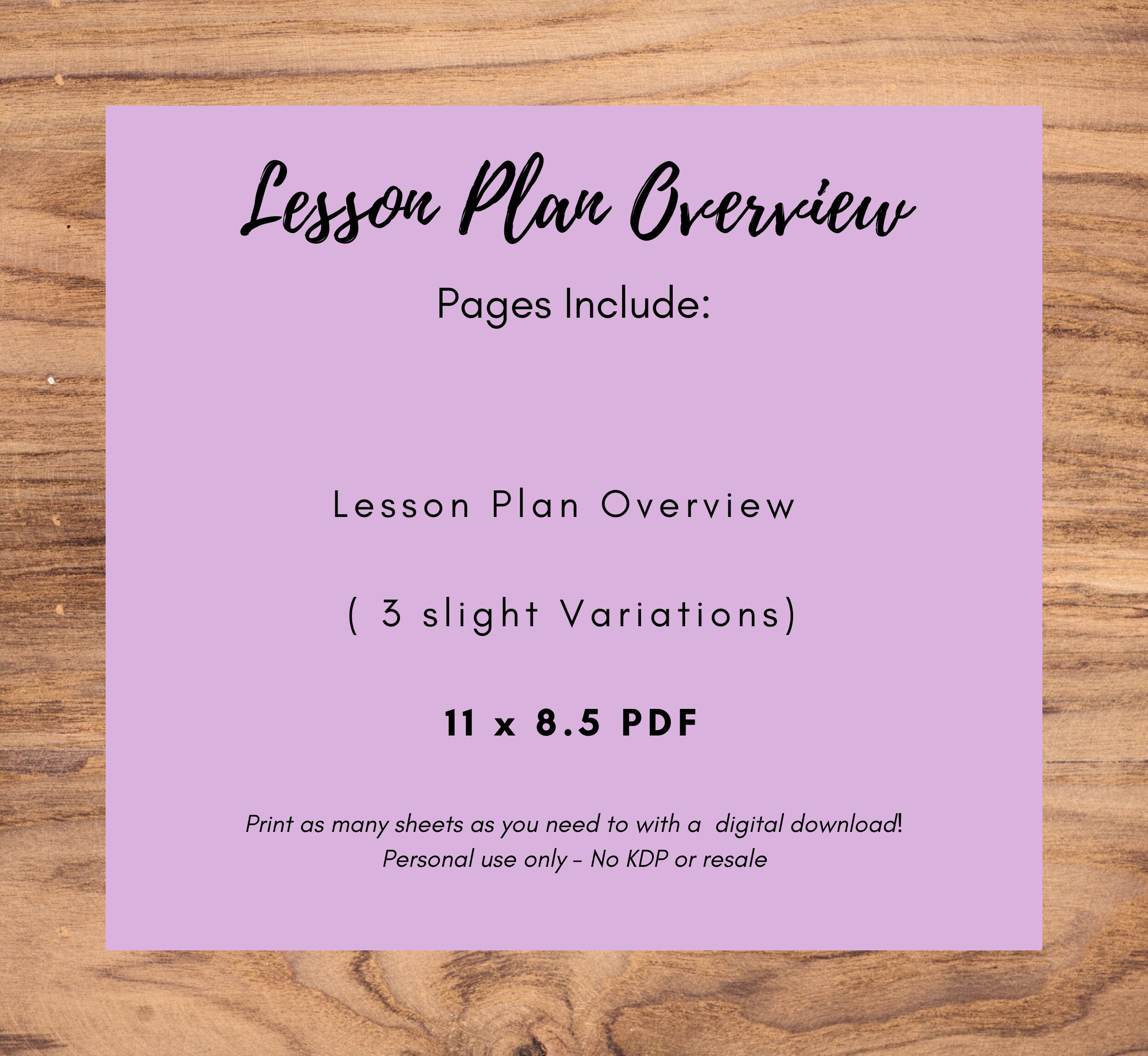 Lesson Plan Overview, Visual Monthly Planner, Lesson Planner Template ...