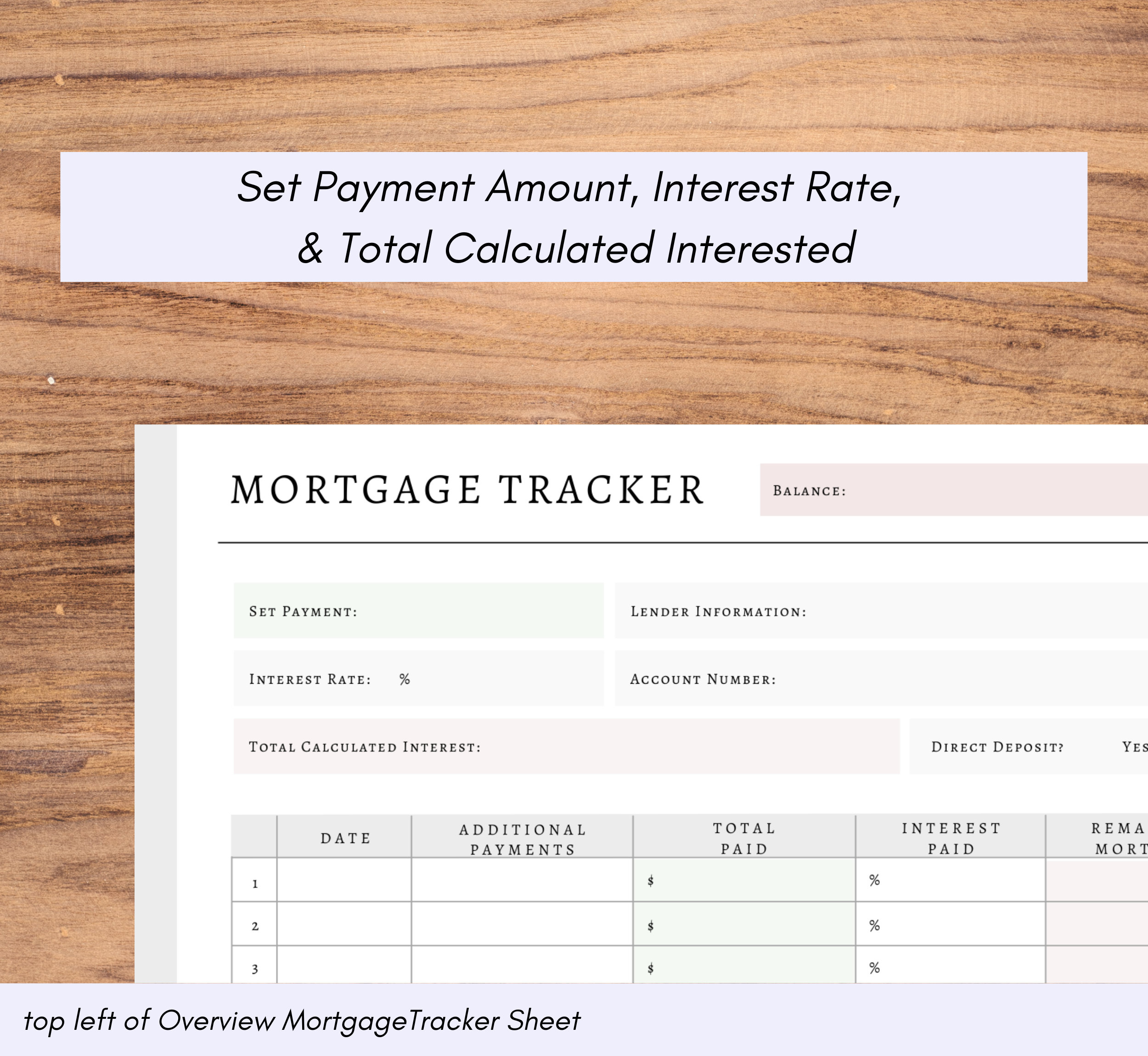 Mortgage Tracker Printable, Debt Payment Tracker, Debt Payoff Planner ...