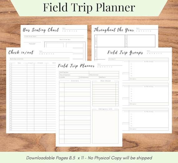 Field Trip Log Field Trip Journal Field Trip Anyone Back to - Etsy