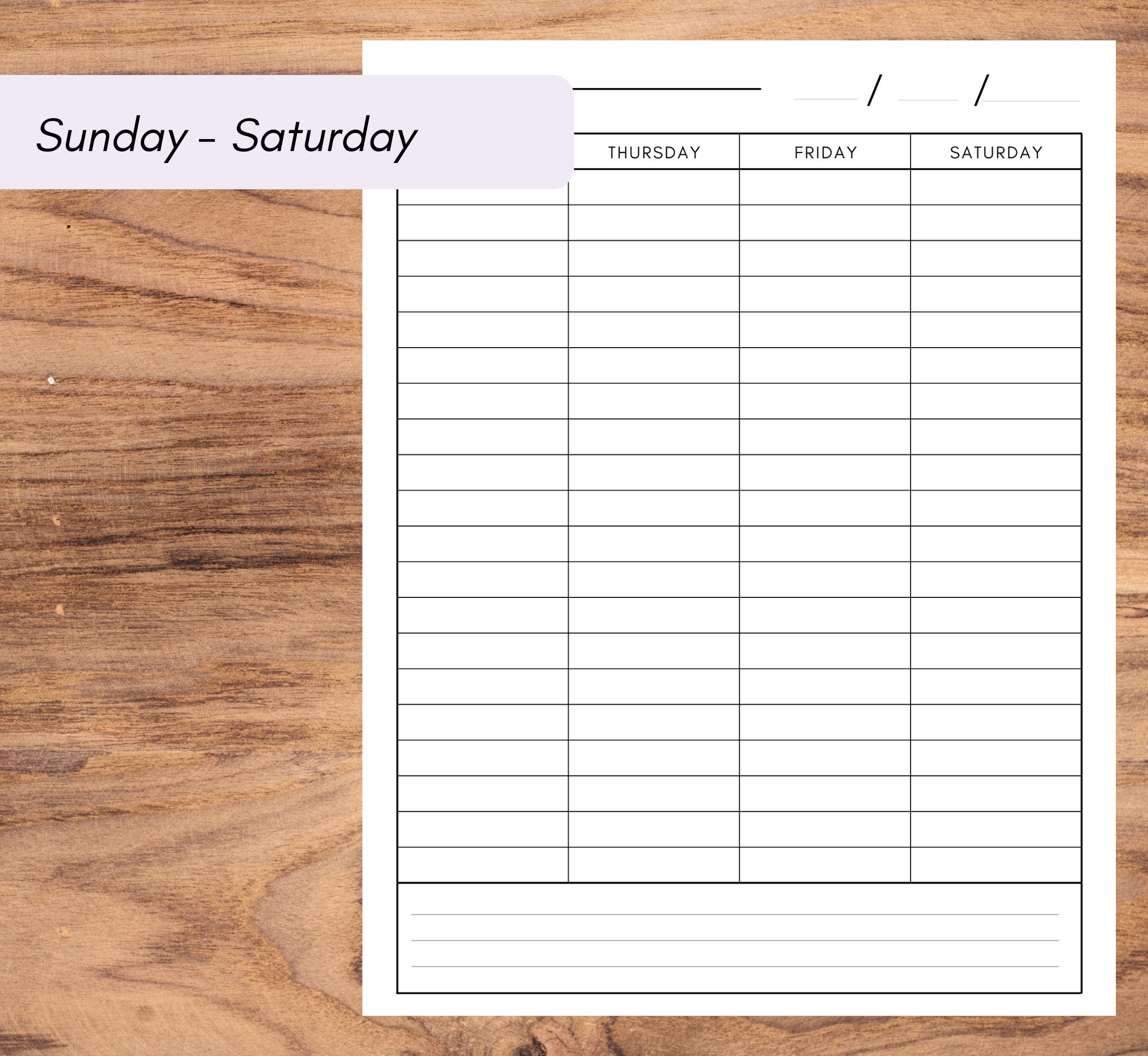 Weekly Schedule 2 Page Planner, Weekly Agenda Printable, Timetable ...