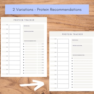 Protein Tracker, Health and Nutrition, - Etsy