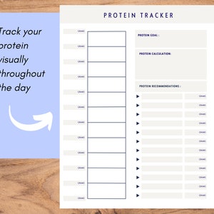 Protein Tracker, Health and Nutrition, - Etsy