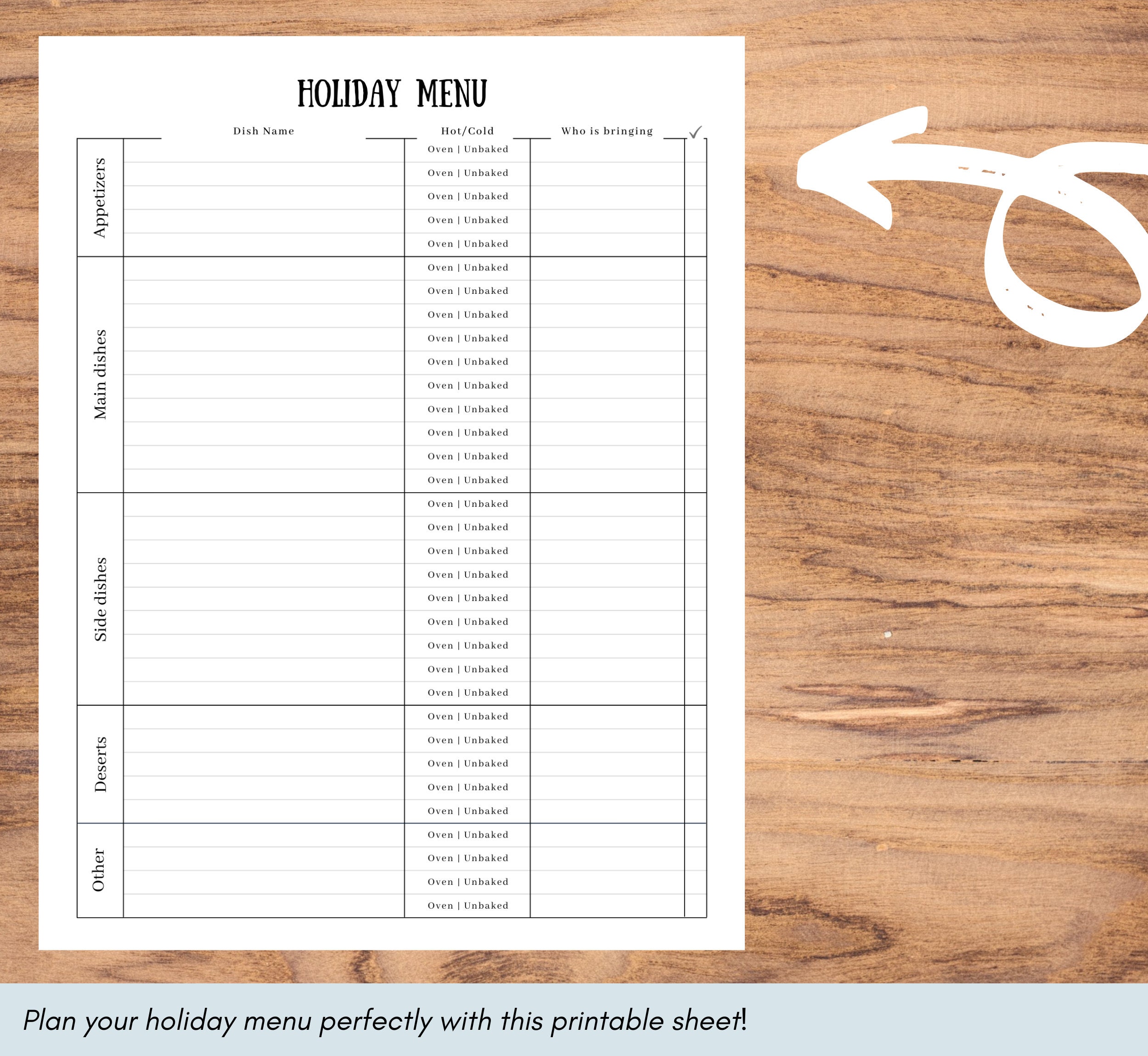 Holiday Party Planner, Christmas Planner, Family Meal Organizer ...