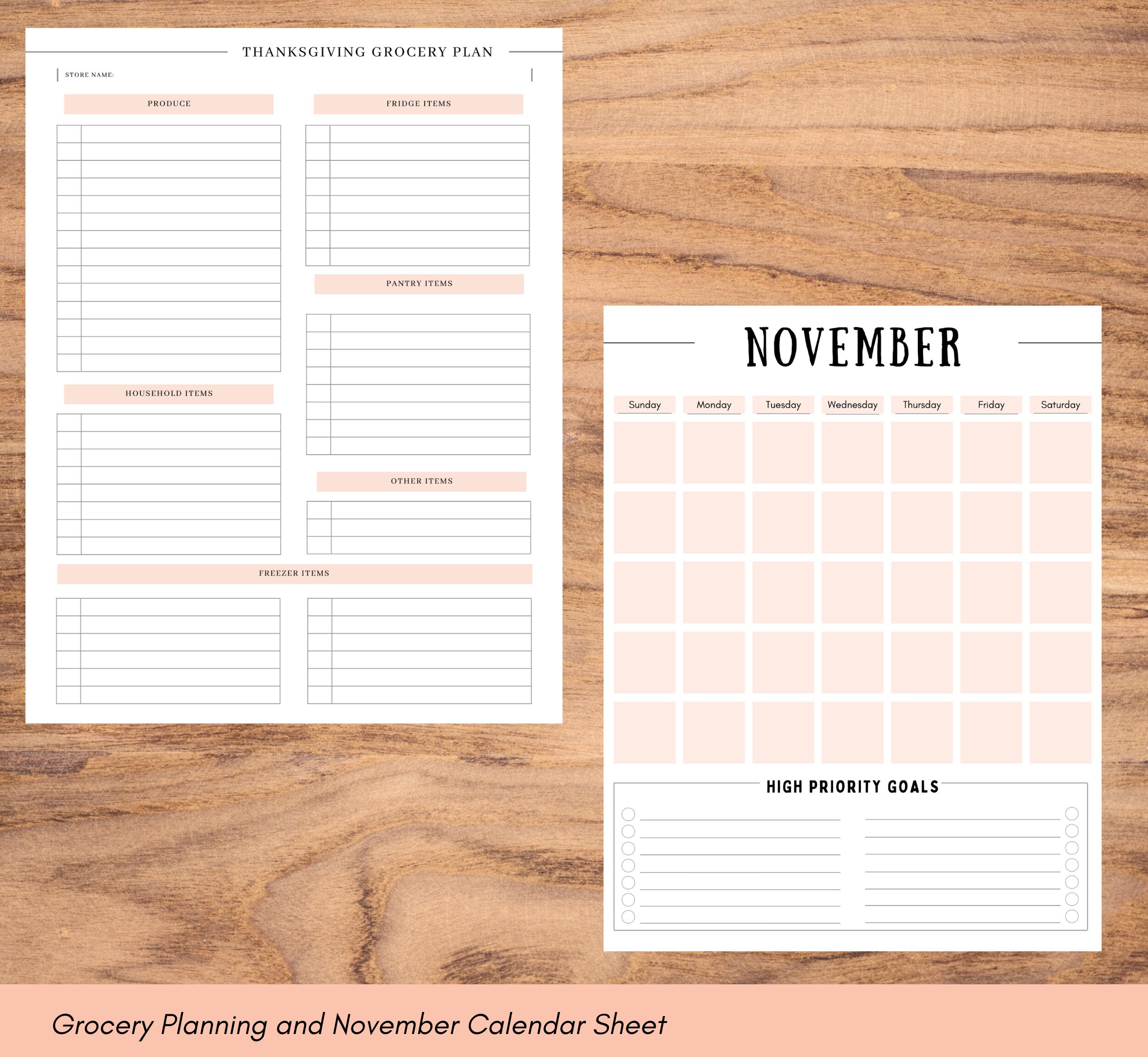 Thanksgiving Planner, Holiday Planner/binder, Thanksgiving Organizer ...