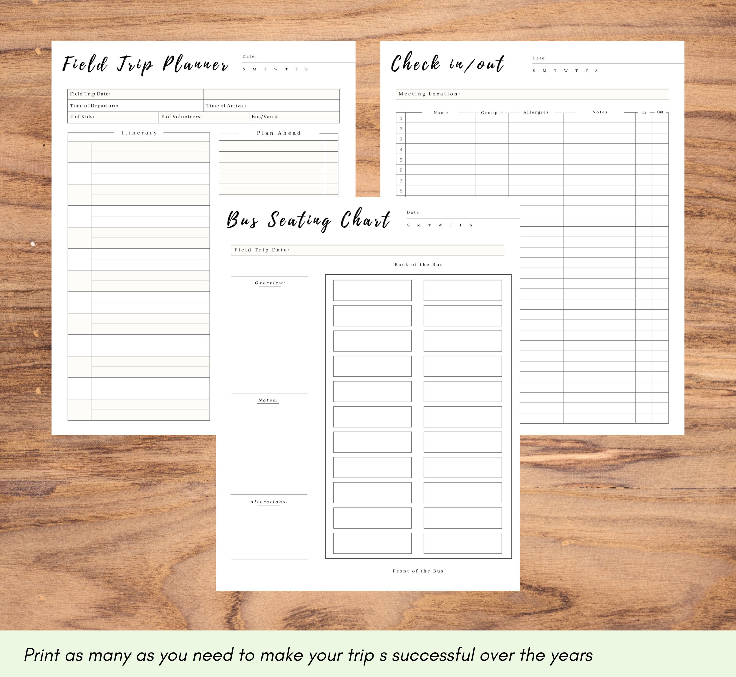 Field Trip Log, Field Trip Journal, Field Trip Anyone, Back to School ...