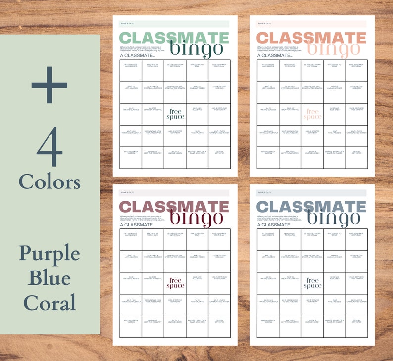 Classmate Bingo, Fun Classroom Games, Get to Know Your Classmate ...