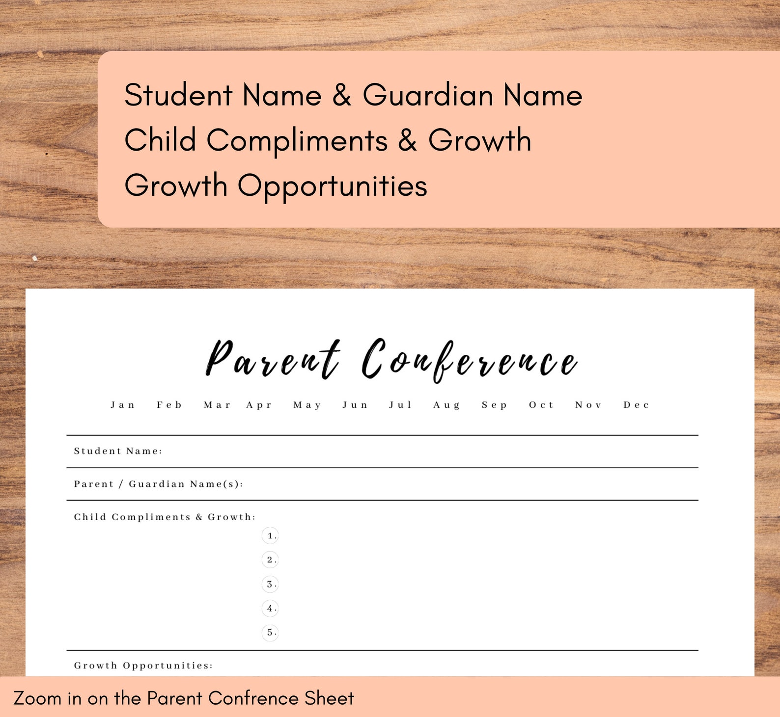 Parent Teacher Conferences Parent Teacher Conference Sign-in - Etsy