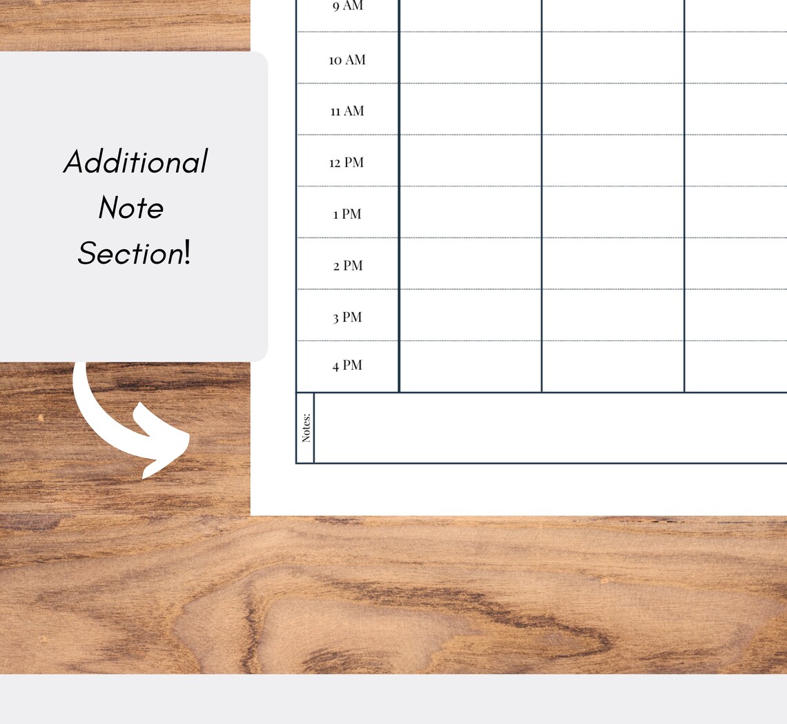 Weekly Lesson Plan Overview, Printable Time Blocked Lesson Plan ...