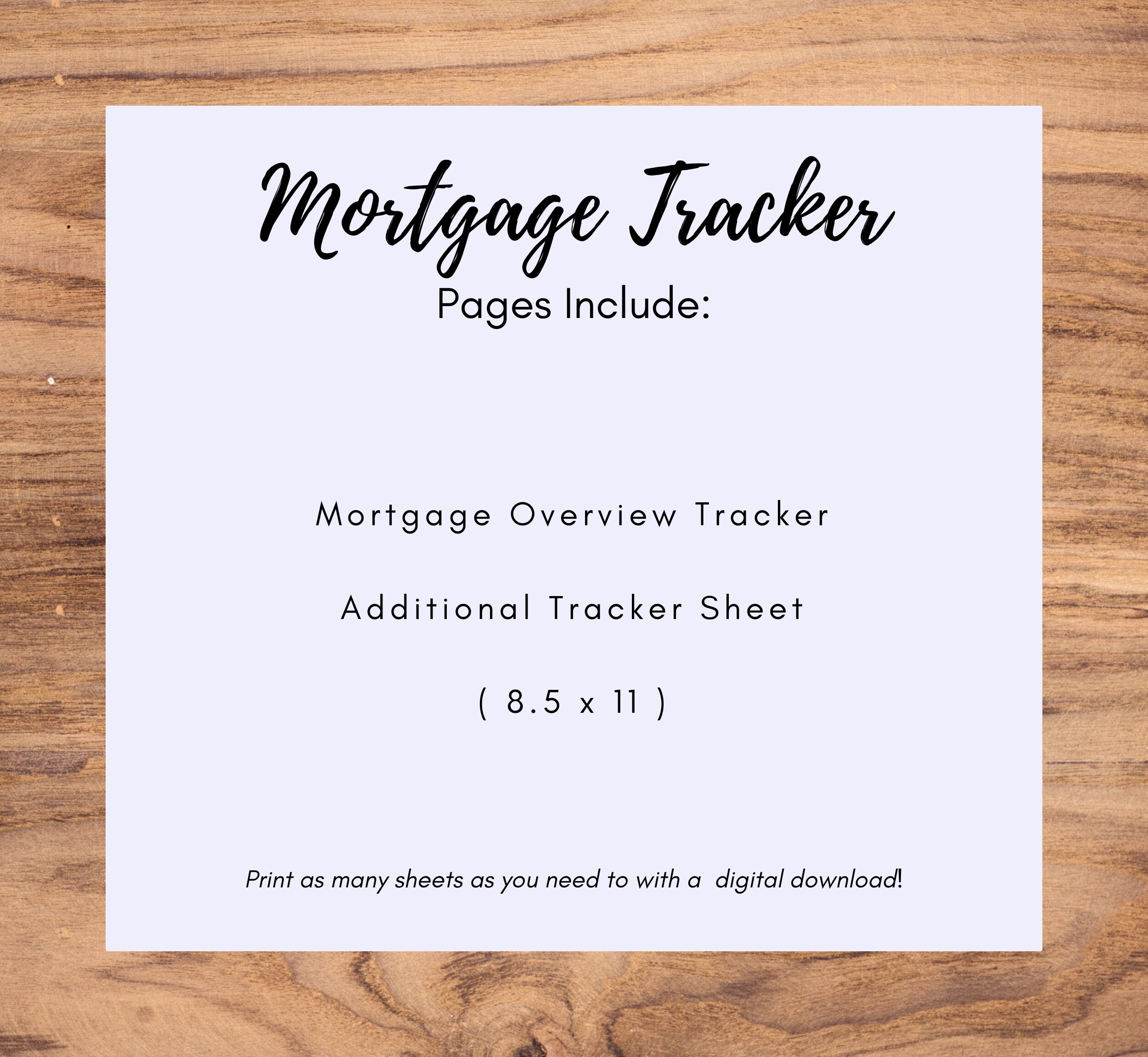 Mortgage Tracker Printable, Debt Payment Tracker, Debt Payoff Planner ...