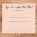 Sign-in / Sign- Out Sheet for Classroom, Sign-in, Sign-out, Homeschool ...