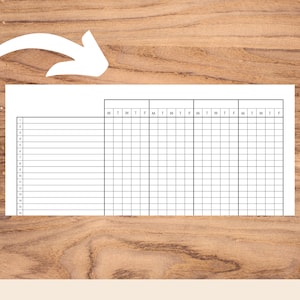 Attendance Sheet, Monthly Attendance Sheet, Attendance Log, Printable ...