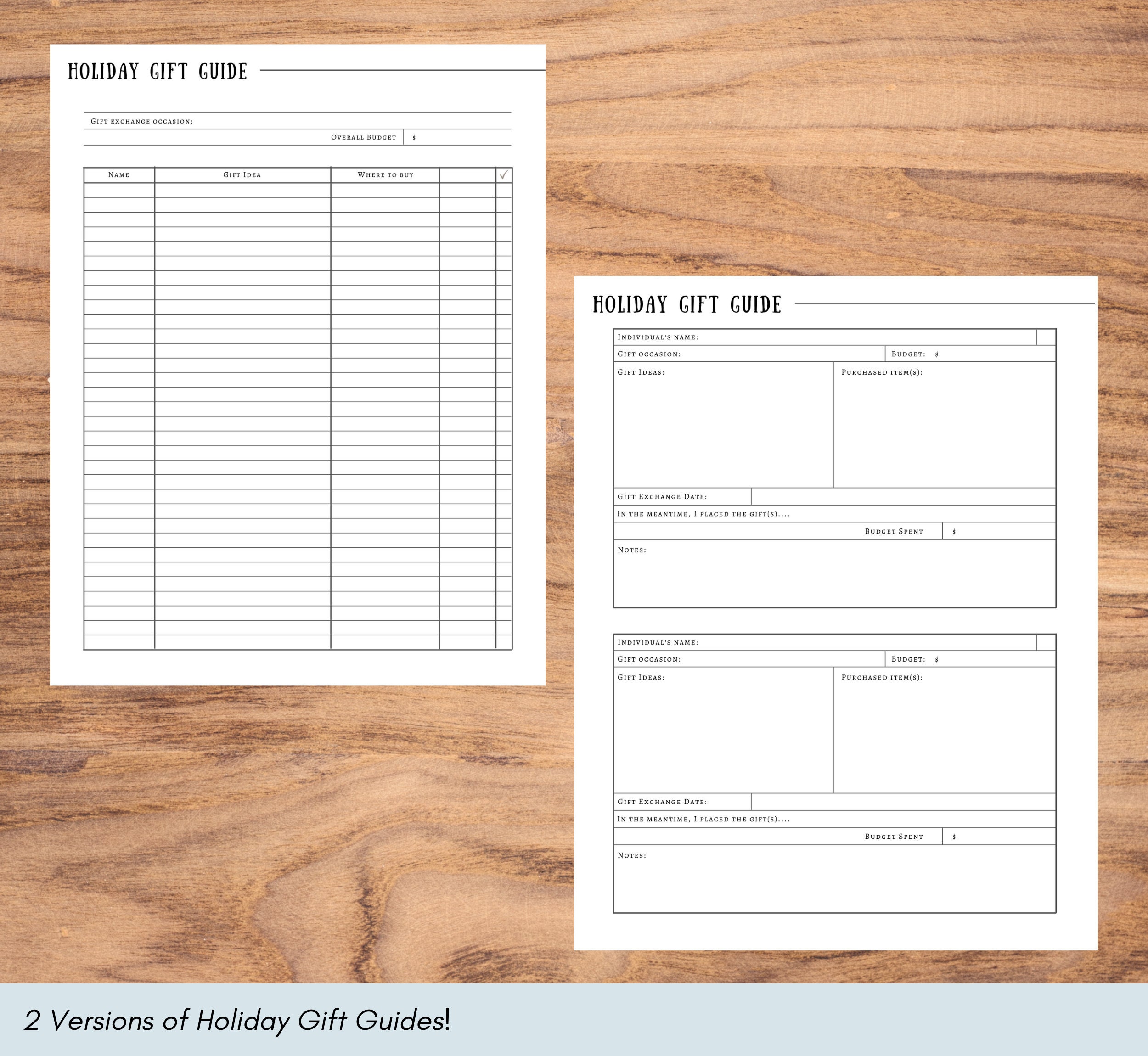 Holiday Party Planner Christmas Planner Family Meal - Etsy