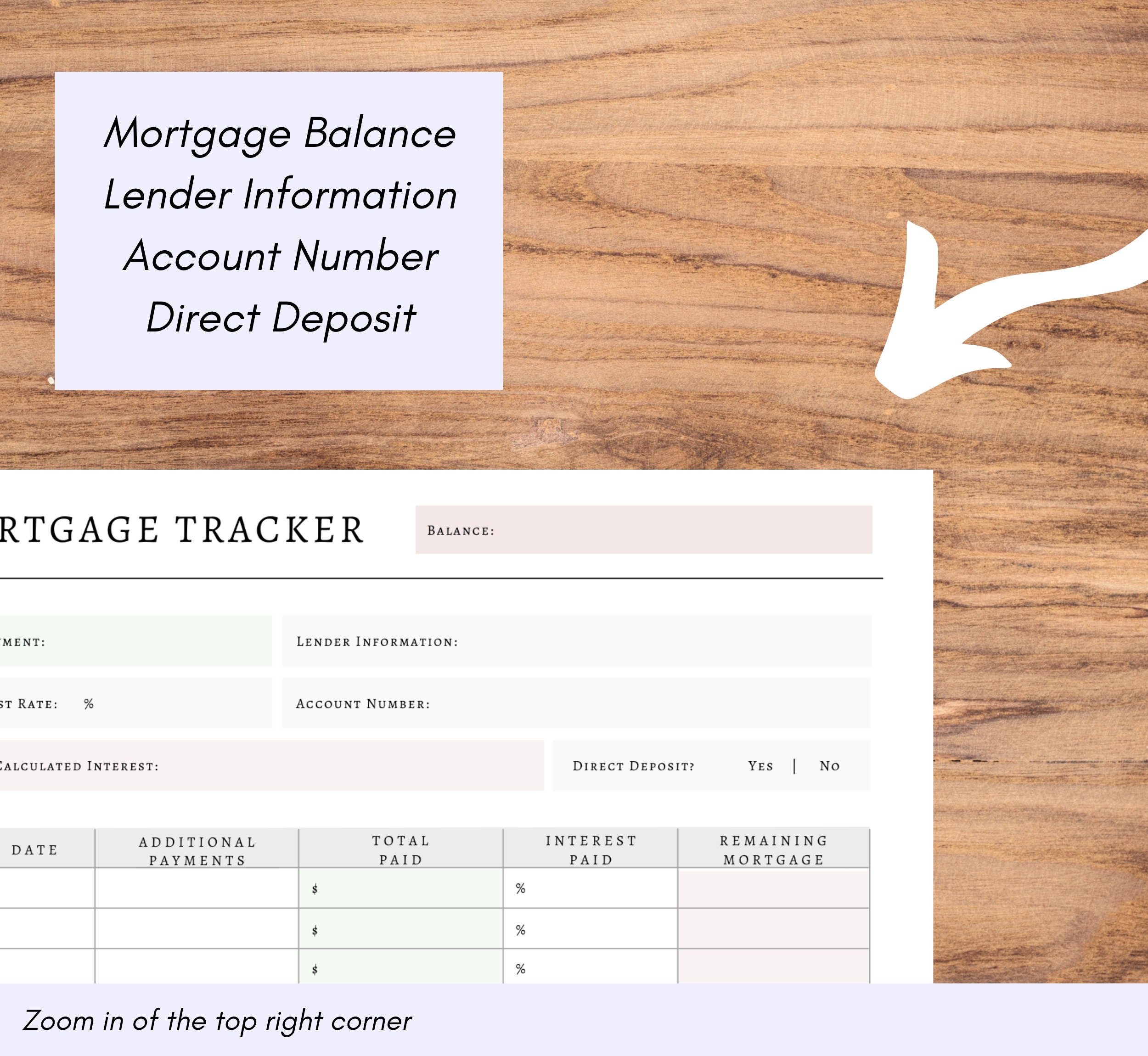Mortgage Tracker Printable, Debt Payment Tracker, Debt Payoff Planner ...