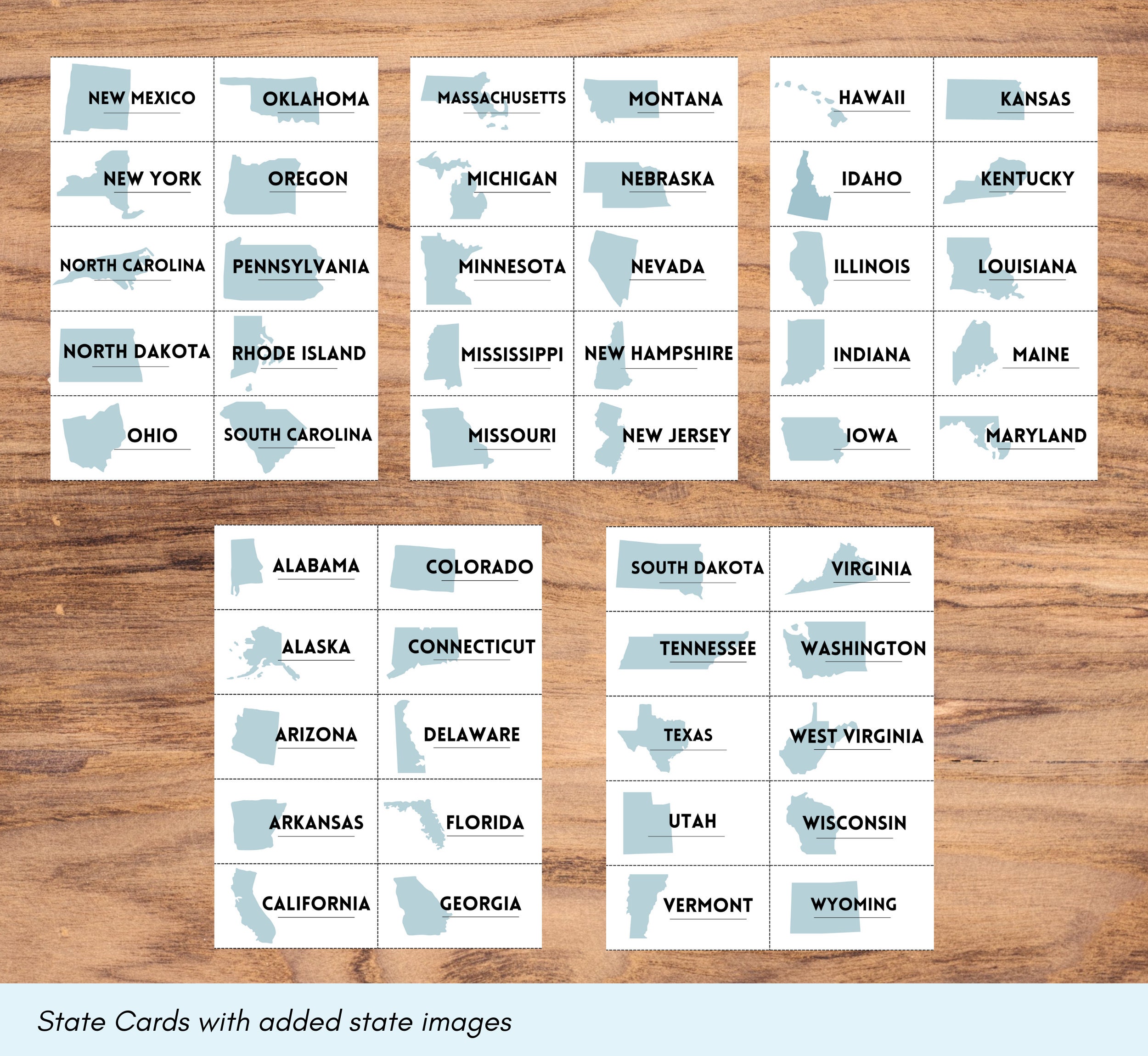 United States Capital Matching Game Educational Lesson Activities ...