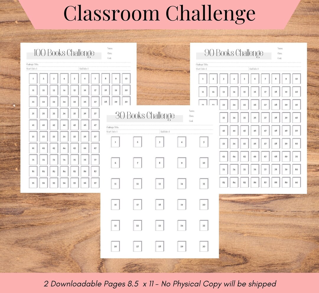 Classroom Challenge, 30-day, 90-day, & 100-day Classroom Challenge ...