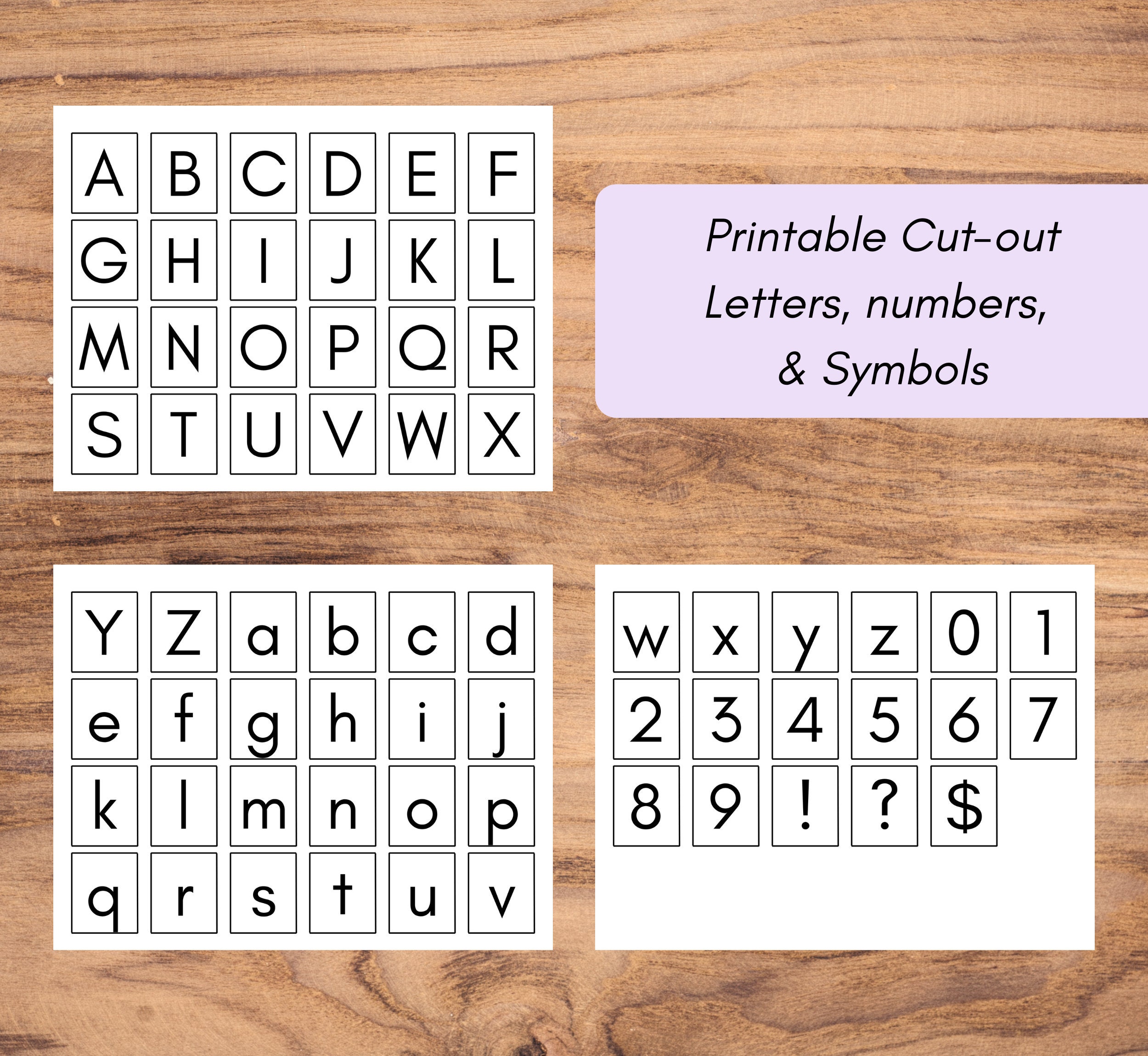 Learn to Write, Writing Practice, Trace Letters and Numbers, Kids Font ...