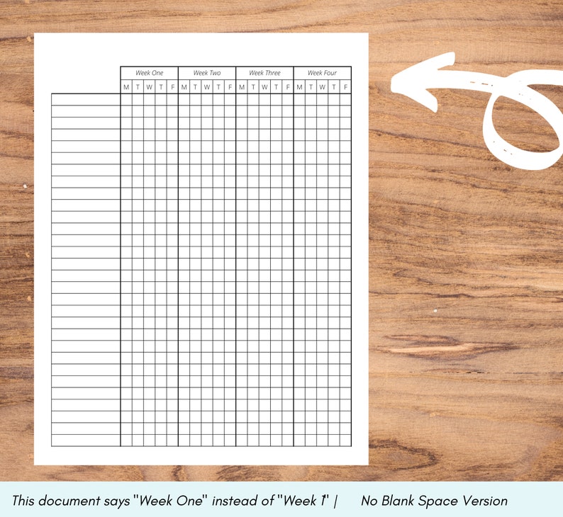 Attendance Sheet, Monthly Attendance Sheet, Attendance Log, Printable ...