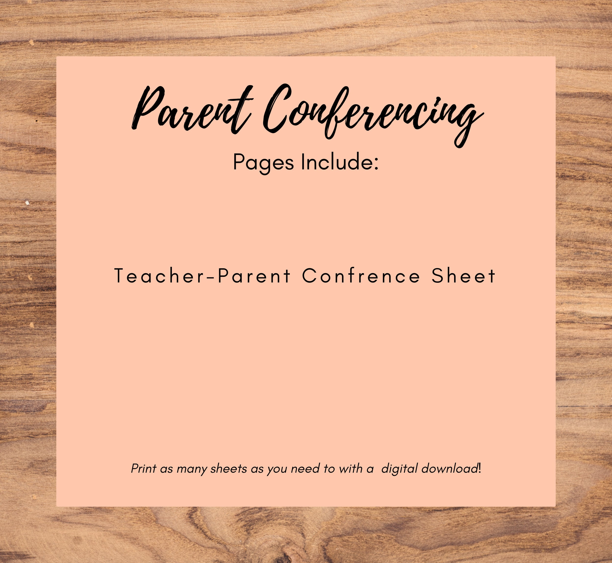 Parent Teacher Conferences, Parent Teacher Conference Sign-in ...