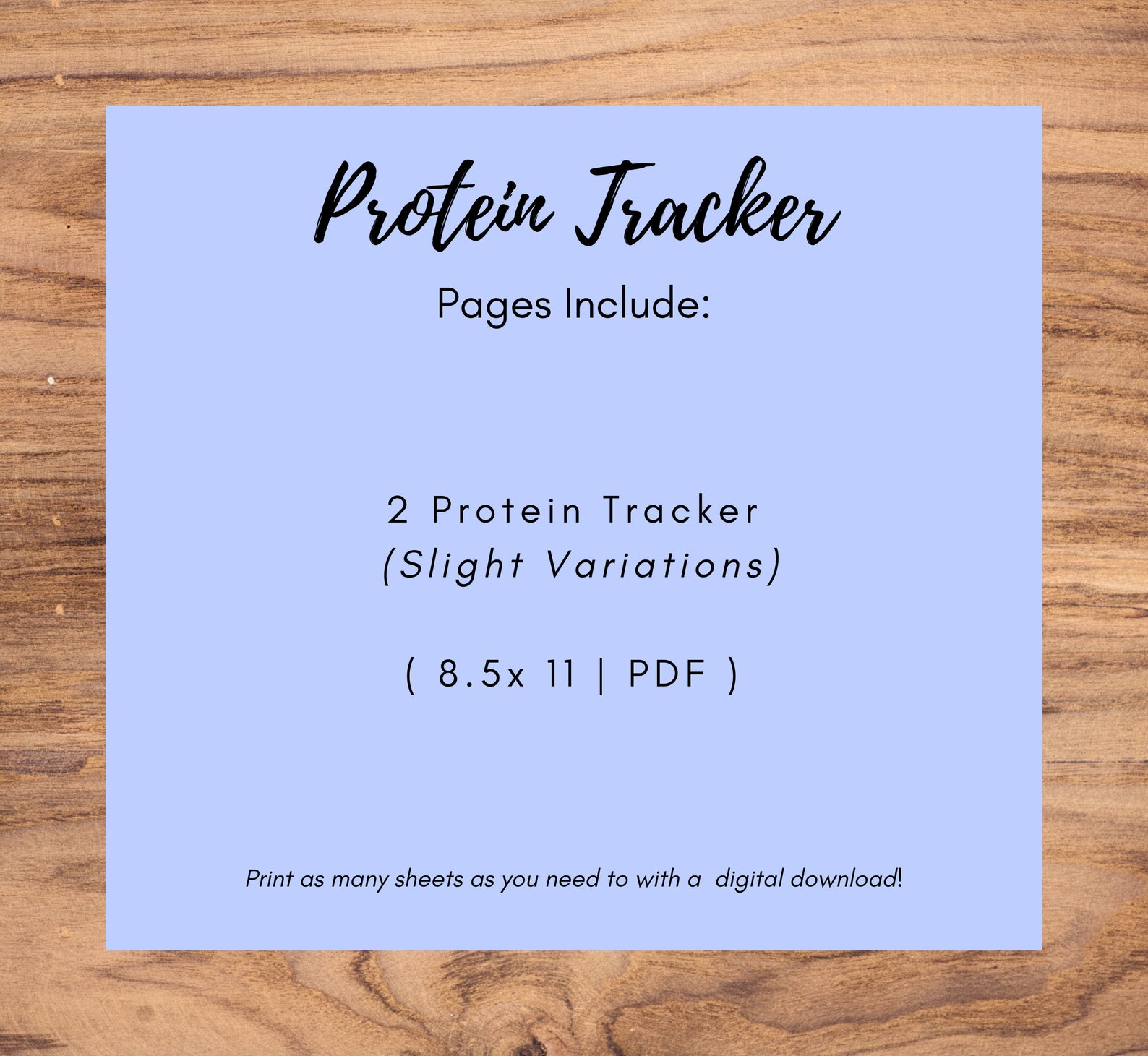 Protein Tracker Health and Nutrition - Etsy