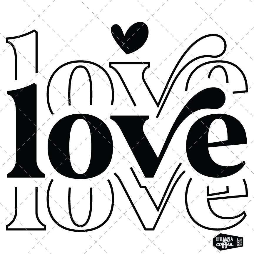 Love SVG, PNG, SFX Digital File for Valentine's Day! - Etsy