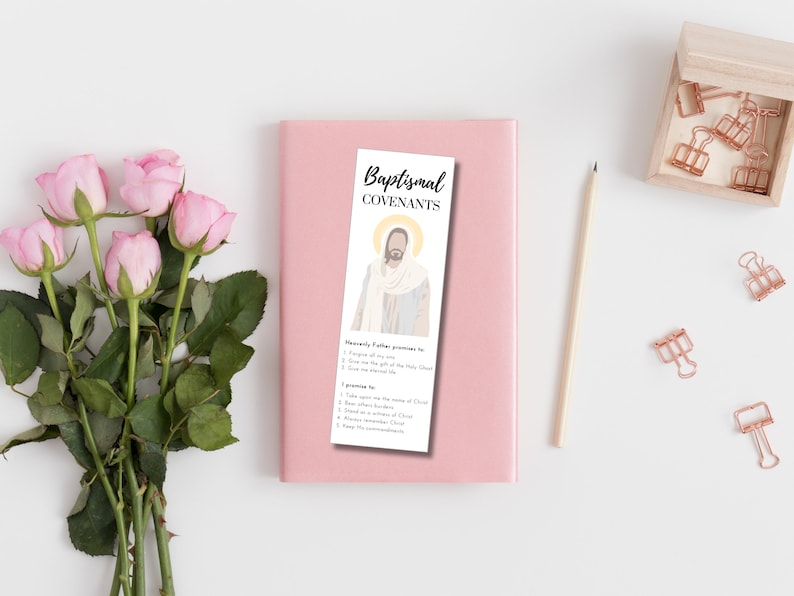 Baptismal Covenants Bookmark for LDS Children or Adults/ Reminder of ...