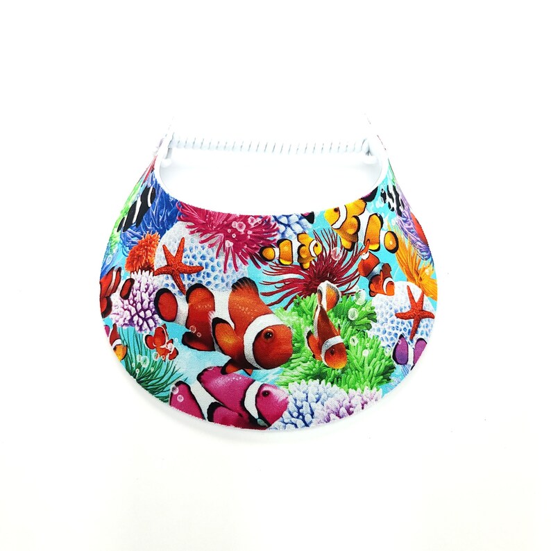Ocean Life Patterns Foam Sun Visor - Etsy