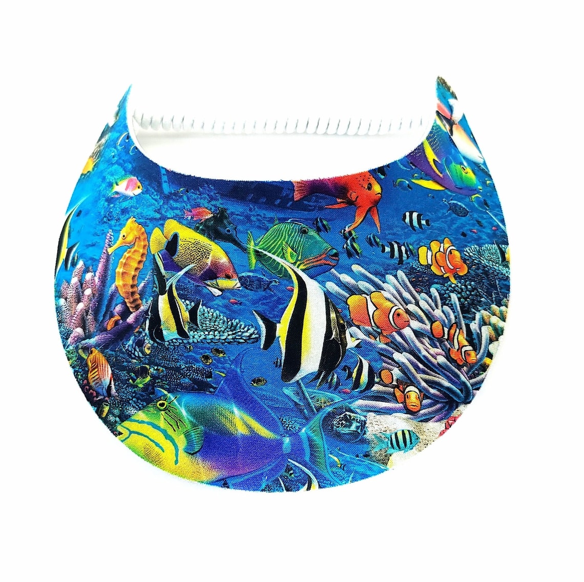 Ocean Life Patterns Foam Sun Visor - Etsy