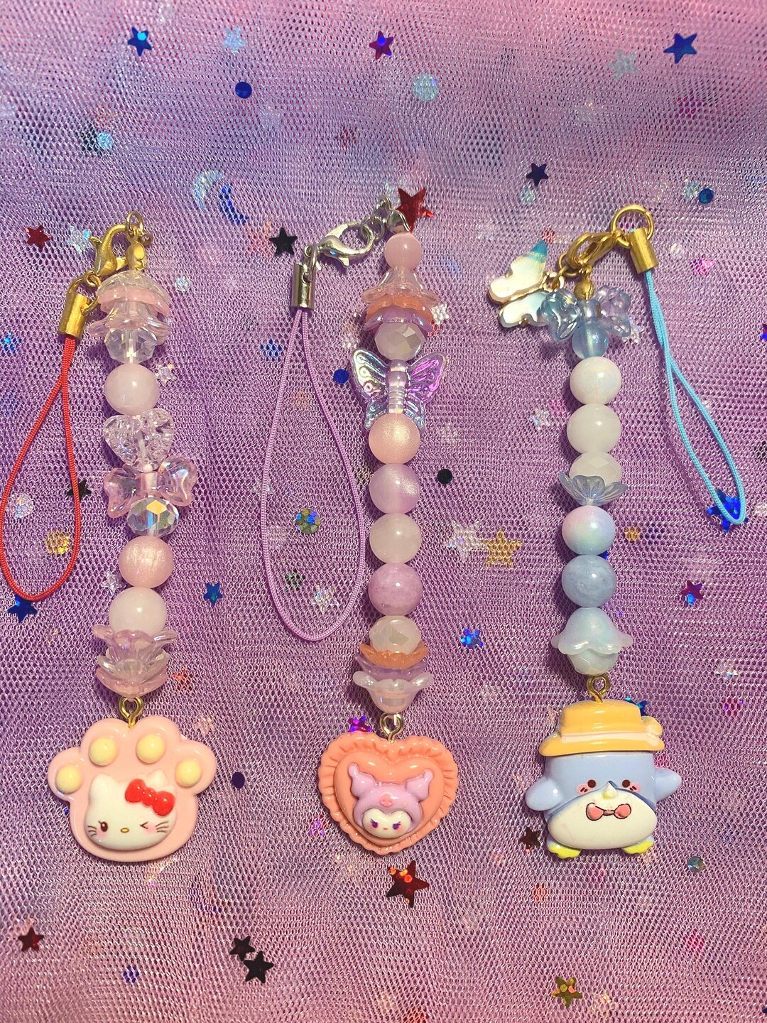 Hello Kitty and Friends Phone Charms, Sanrio Phone Charms, Cute Phone ...
