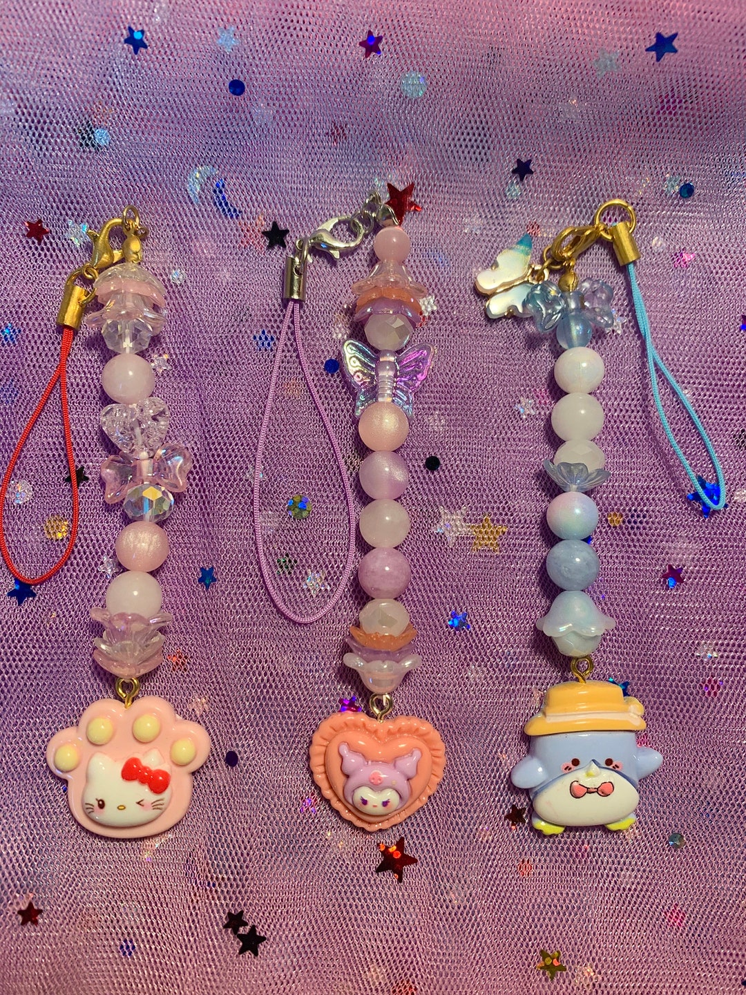 Hello Kitty and Friends Phone Charms, Sanrio Phone Charms, Cute Phone ...