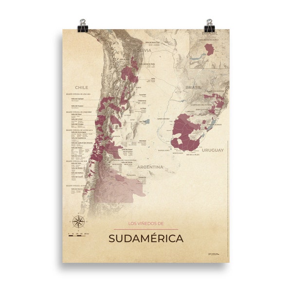 Wine Map Digital - Etsy